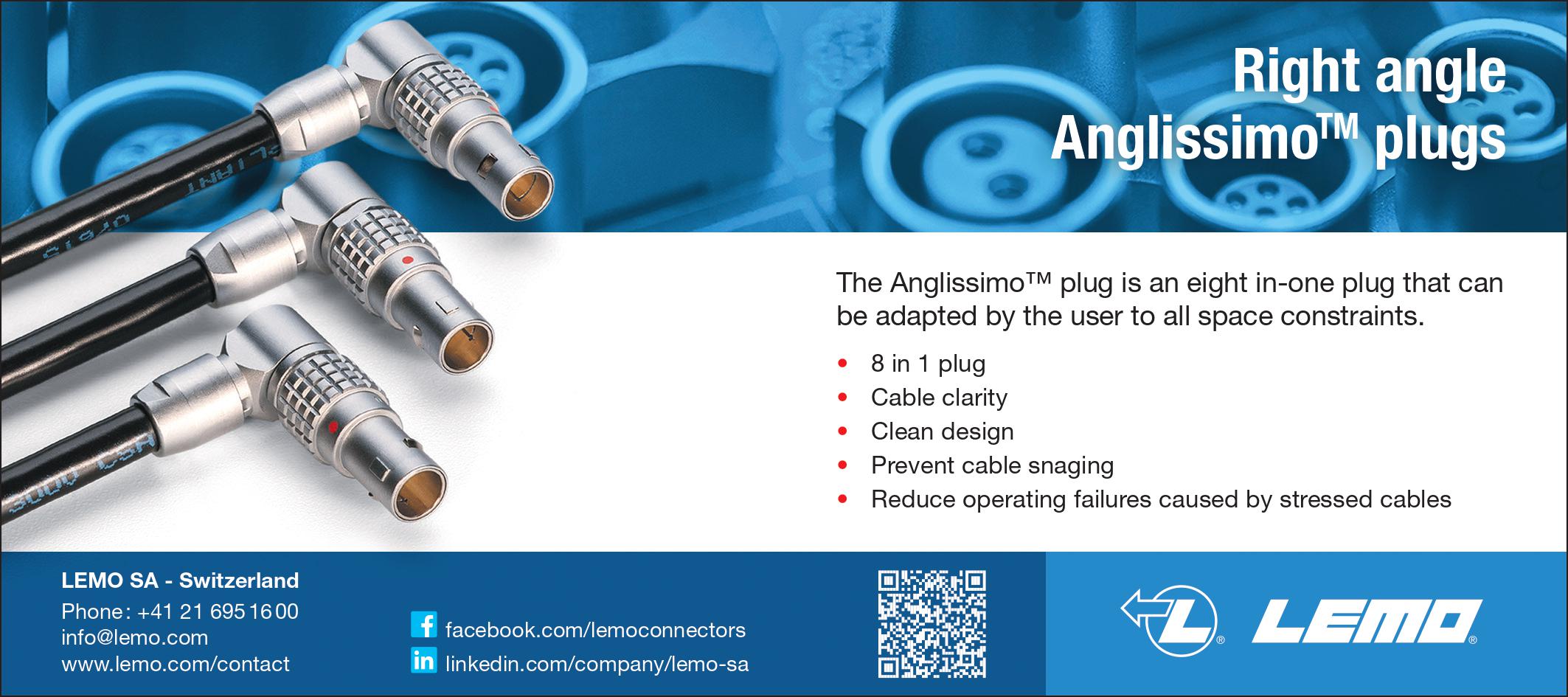 Right-angle Anglissimo Plugs