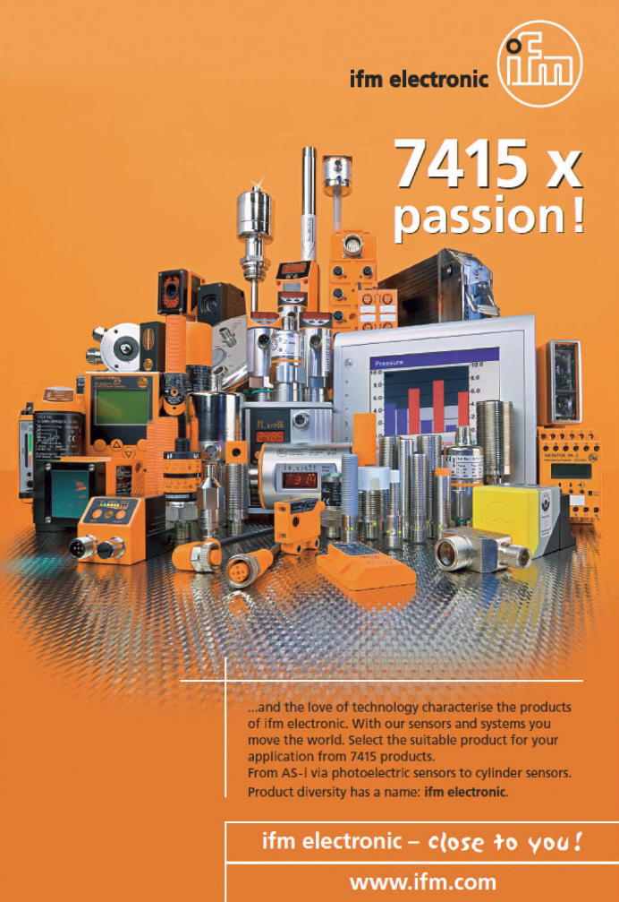 Sensors and systems from ifm
