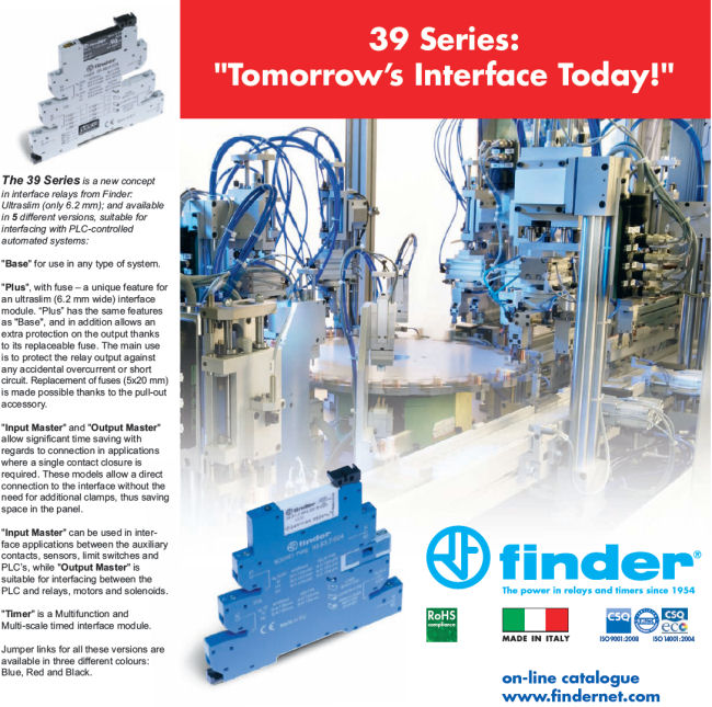 Interface relay 39 series