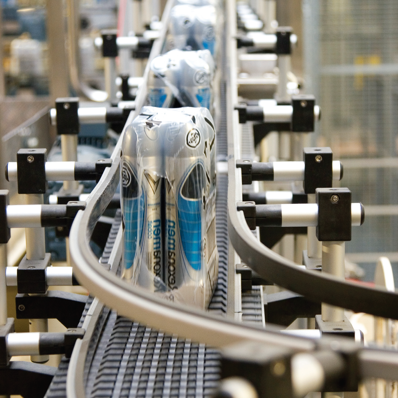 Anti-static conveyor is key to Aerosol packing