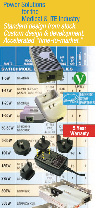 Power solutions for the medical and ITE industry