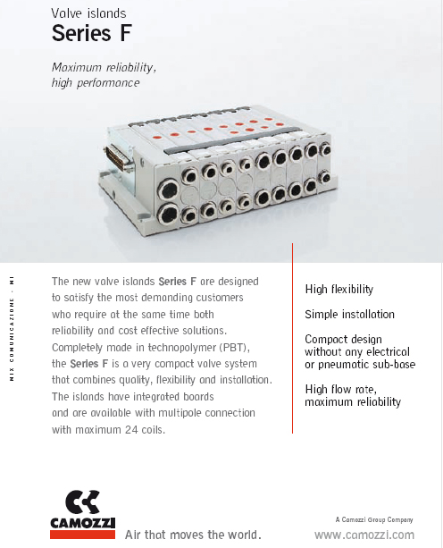 Valve islands series F