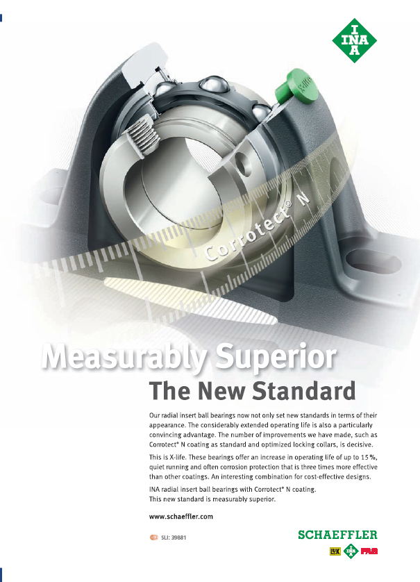 INA radial insert ball bearings