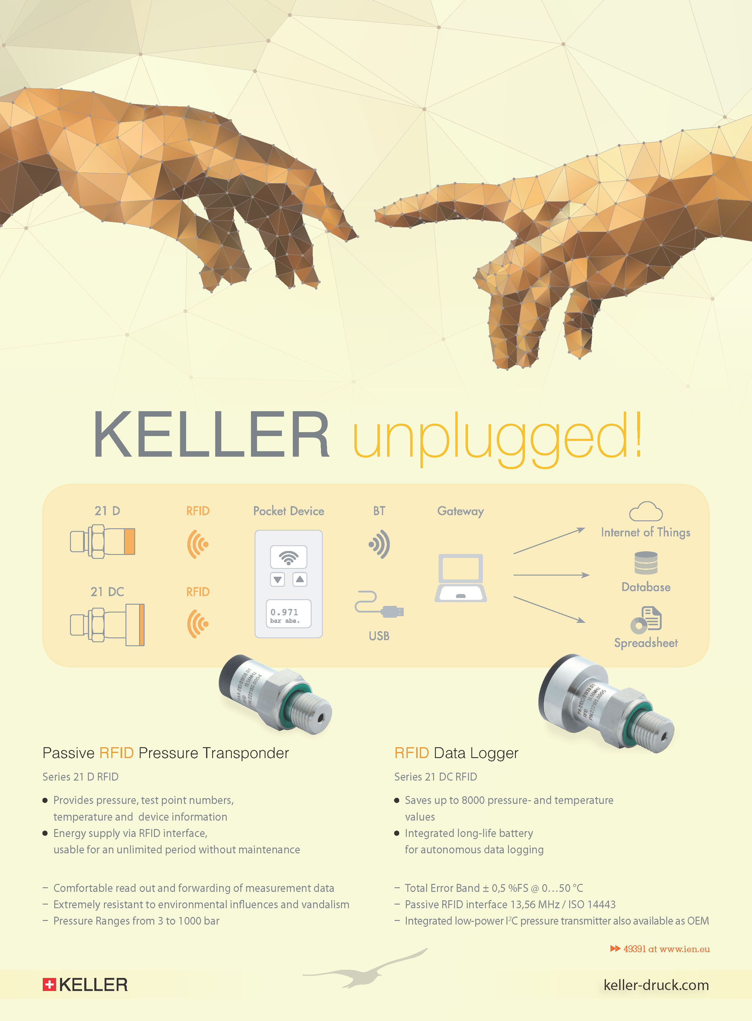 Passive RFID Pressure Transponder