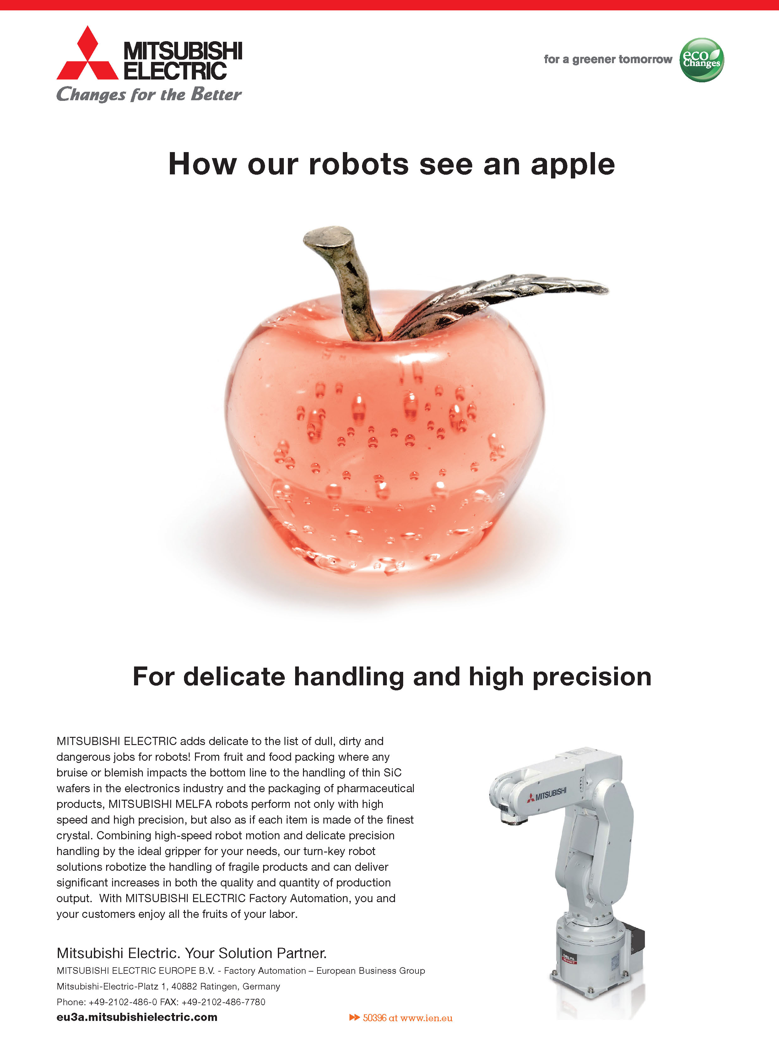 Robots for Delicate Handling and High Precision