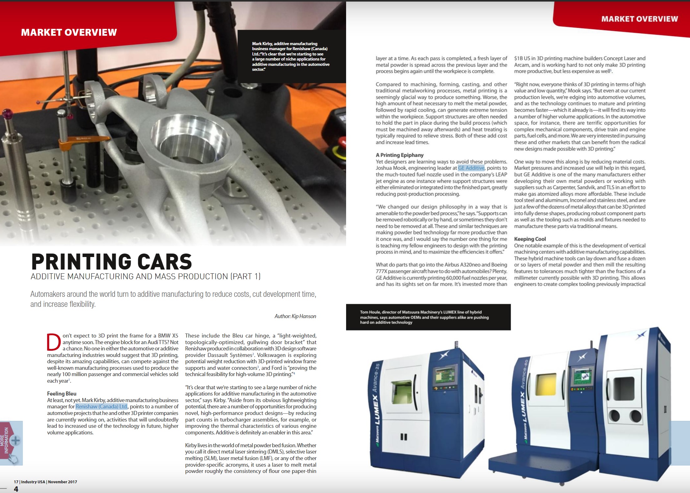 Printing Cars: Additive Manufacturing and Mass Production