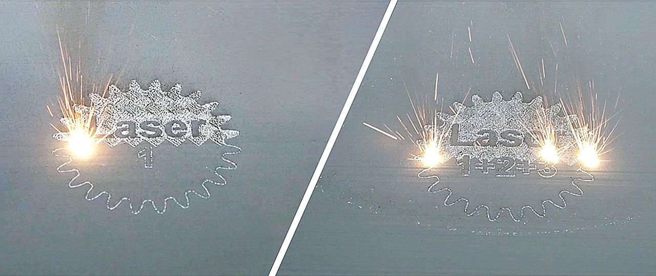 Multi-Laser Metal-Printer for Small Series