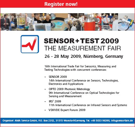 Sensor + Test, 26-28 May 2009