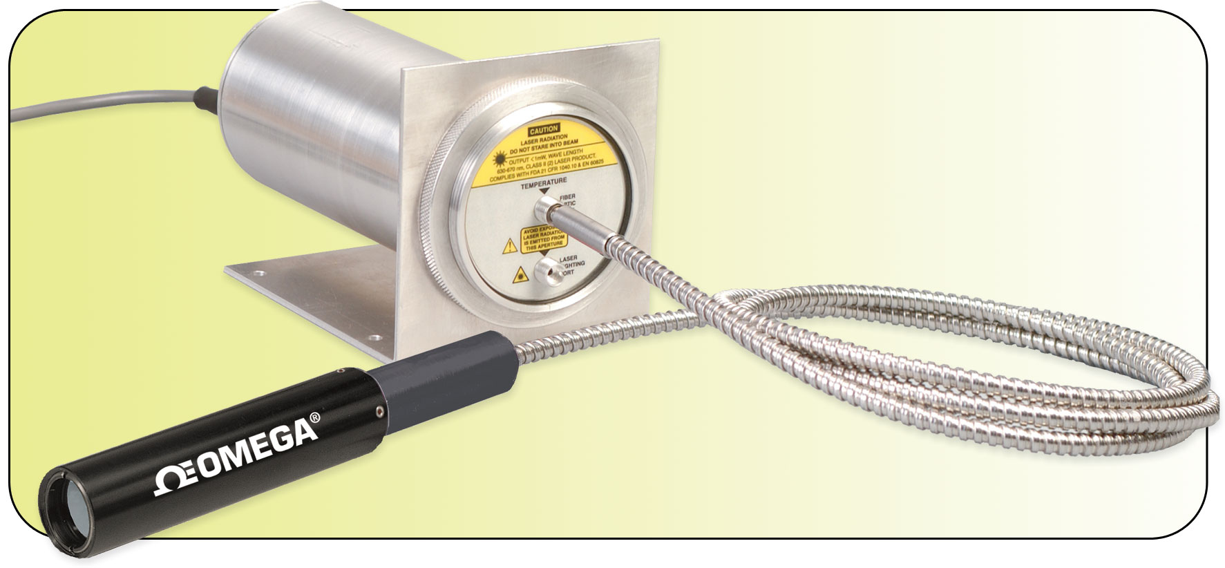 Fibre optic infrared transmitter