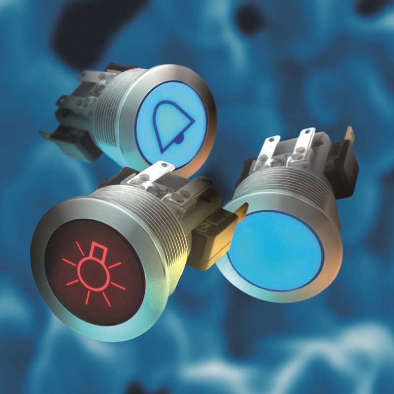 Metal Line Buttons and Switches