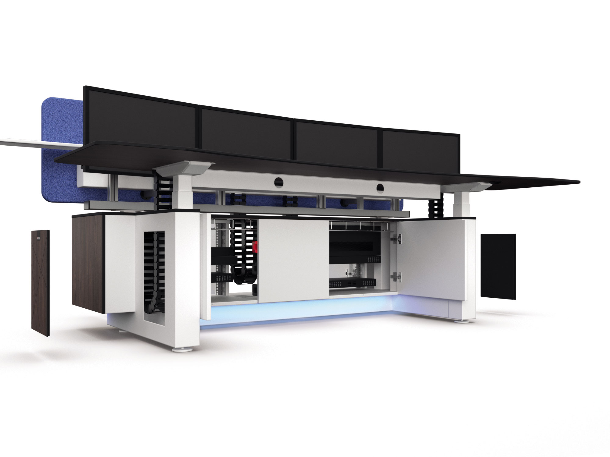 Cable Carriers for Control Stations and Control Rooms
