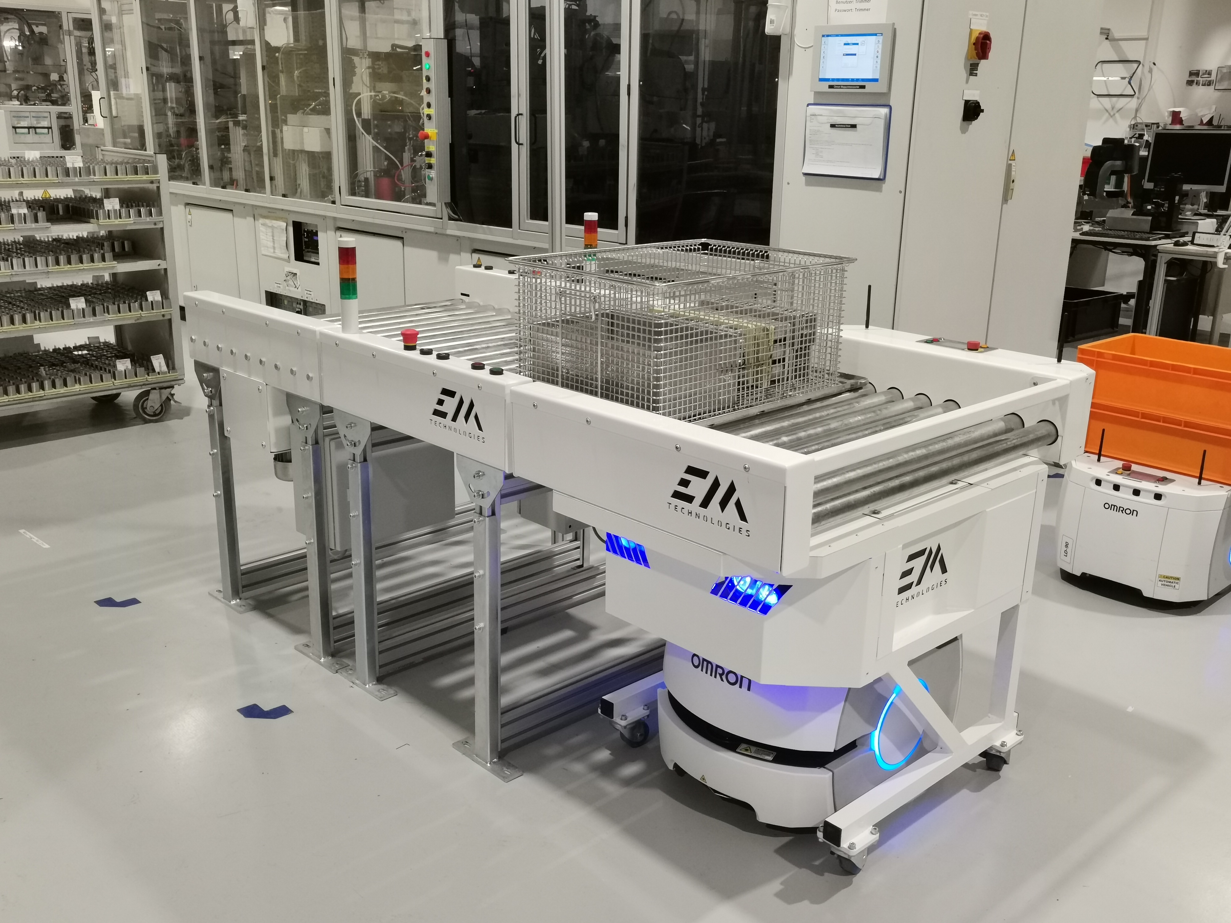 Fast and Safe Transport on the Factory Floor