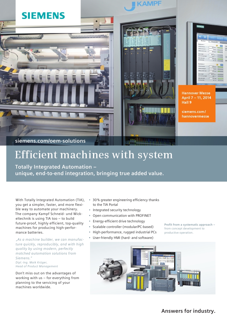 Totally Integrated Automation