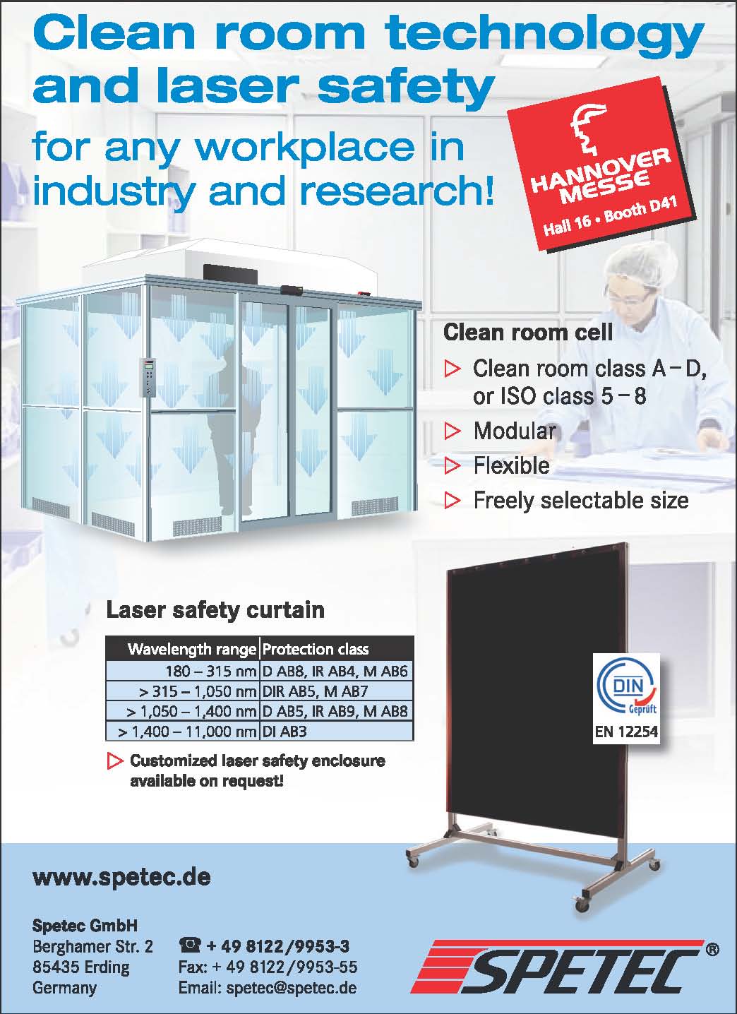 Clean Room Cell and Laser Safety