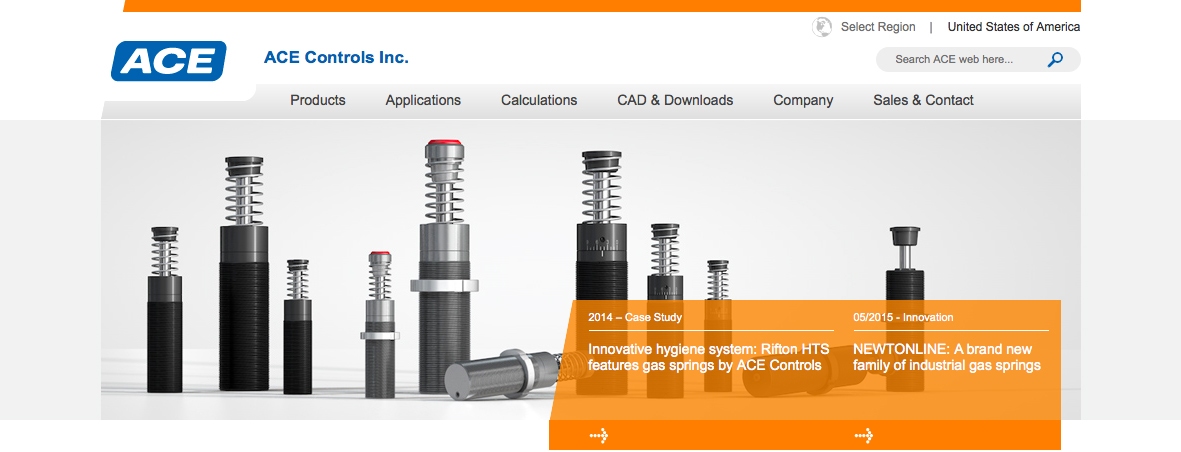 ACE Controls Restyles its Website