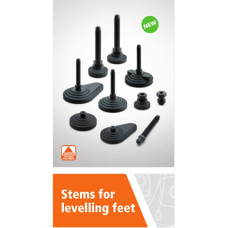 Stems for levelling feet