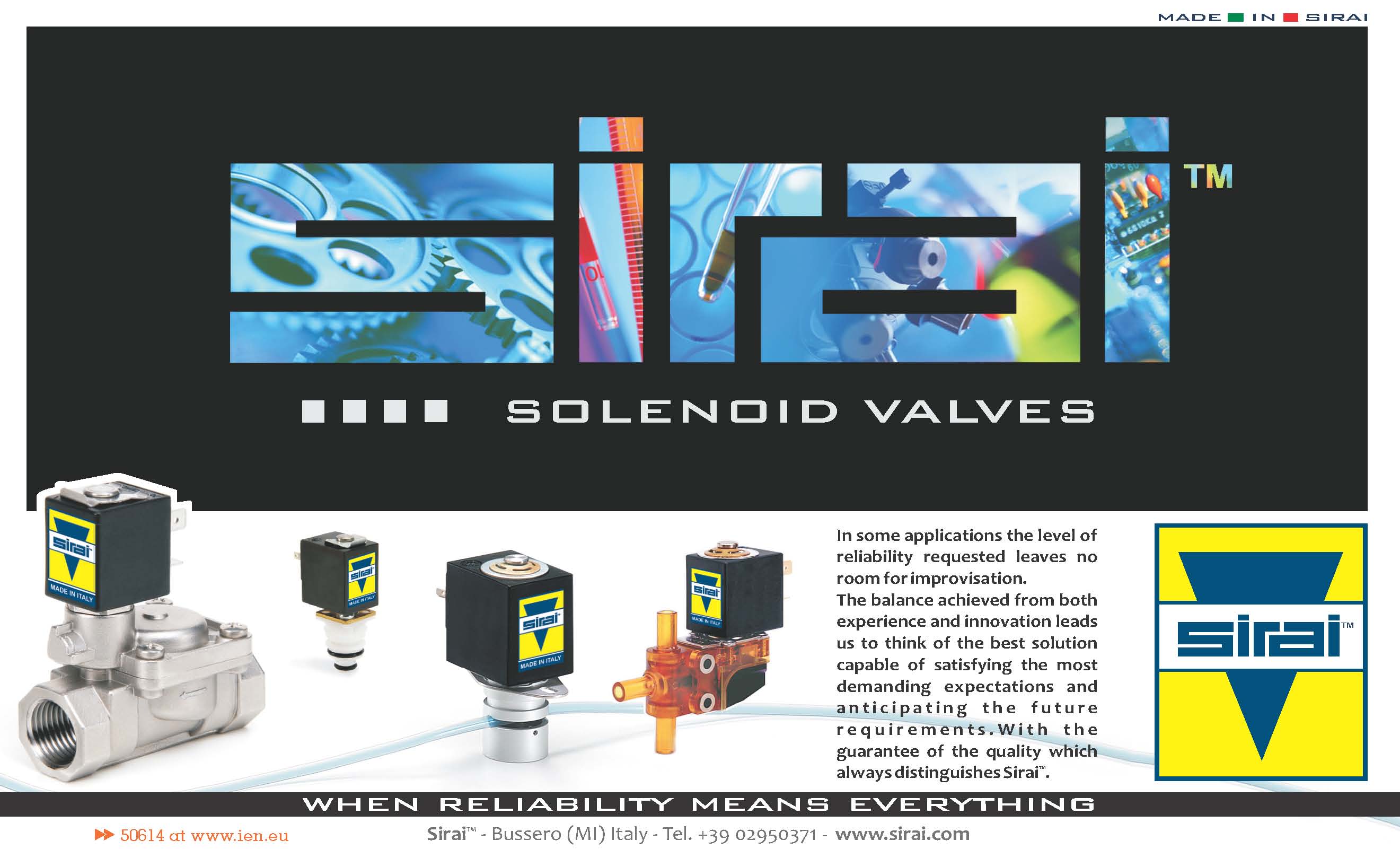 SIRAI solenoid valves