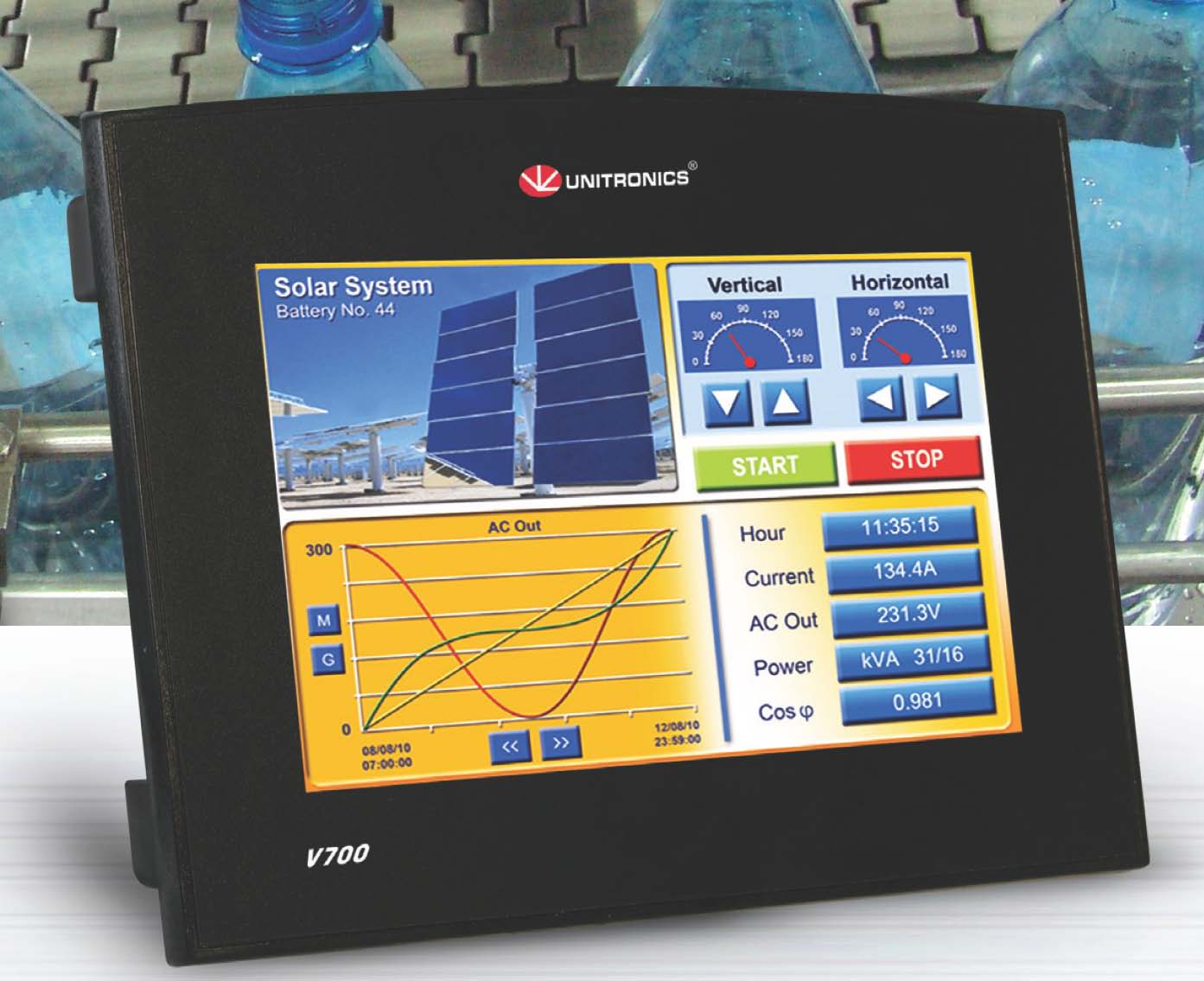 All-in-One PLC+HMI Vision 700